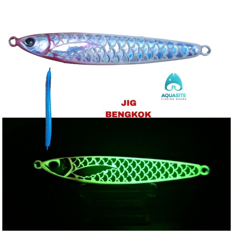 Jual metal jig killer gomame glow dengan sticker chrome | Shopee Indonesia