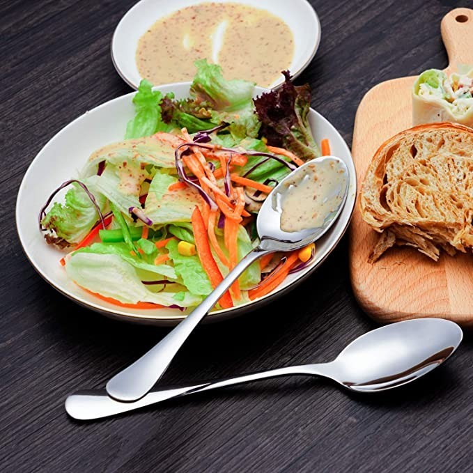 Jual Steel Square Head Spoon Creative Long Handled Bar Ice Spoon Coffee ...