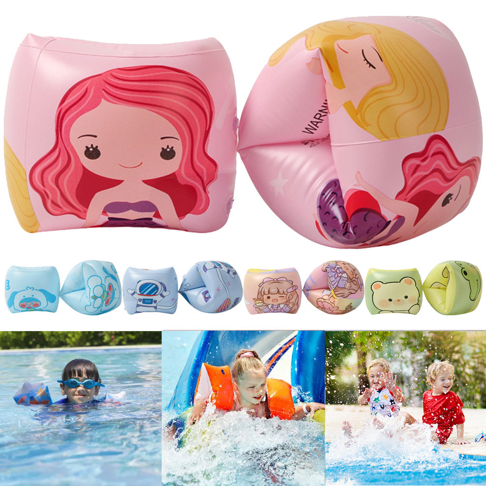 Jual Cute Pool Floats Arm Bands Inflatable Swim Floater Sleeves PVC ...