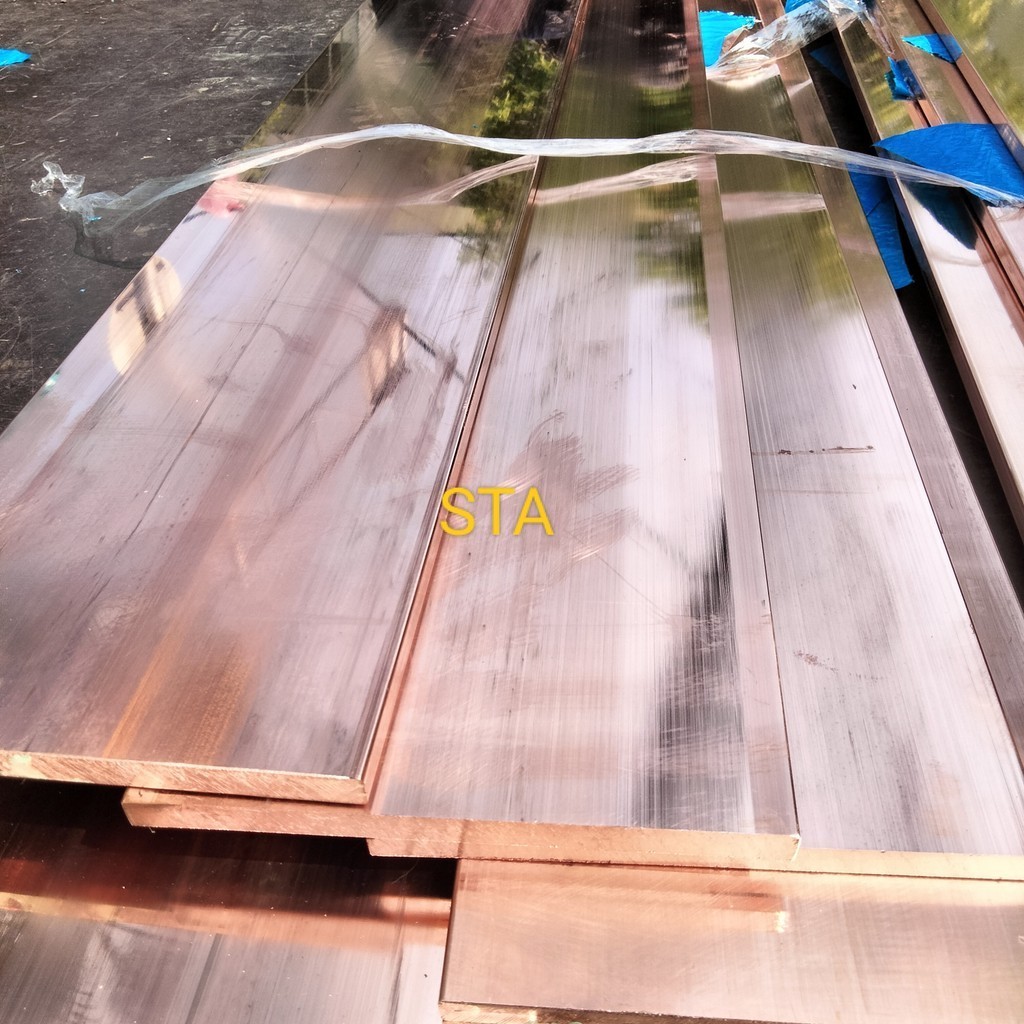 Jual plat strip tembaga busbar 10mm x 100mm x 1000mm | Shopee Indonesia