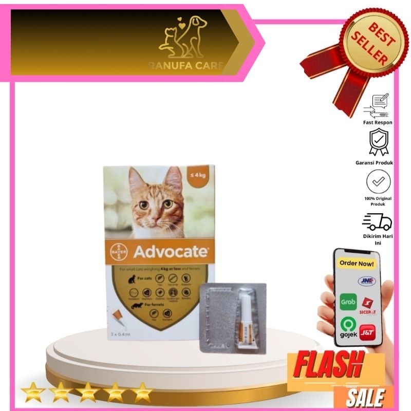 Jual Advocate For Small Cat (S) 1 Tube|REPACK (OBAT, VITAMIN ...