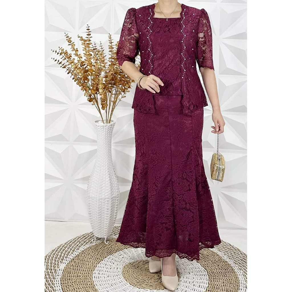 Jual SM SET ROK BROKAT PANJANG/STELAN KEBAYA PESTA BATAK | Shopee Indonesia