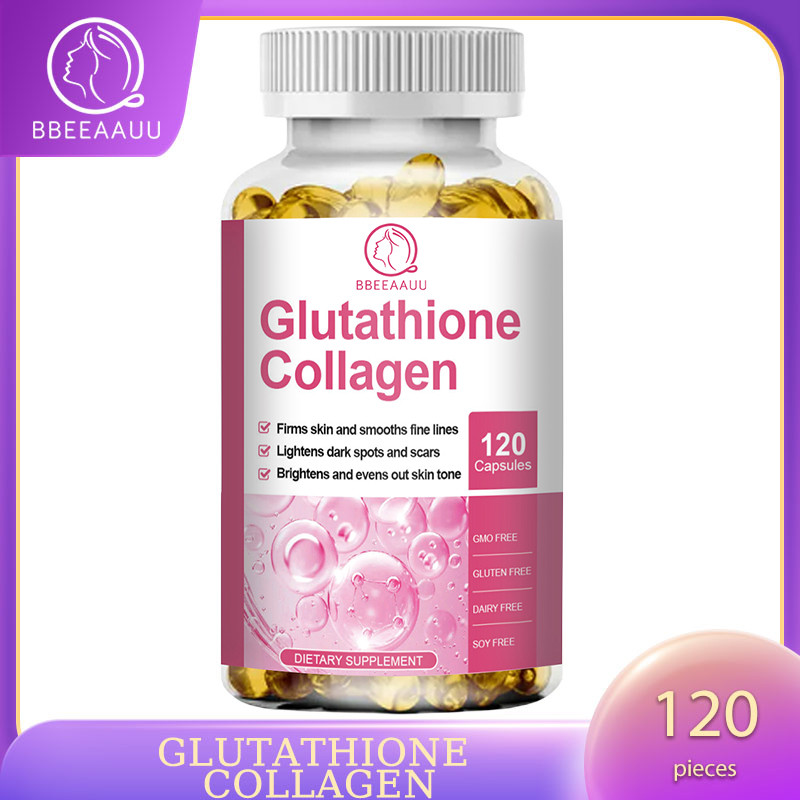 Jual BBEEAAUU Glutathione Collagen Capsules Whitening Skin Anti Aging ...