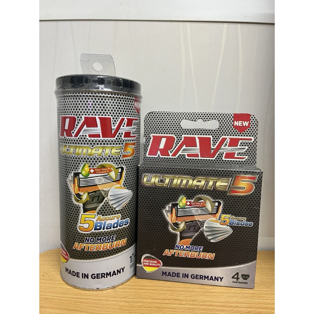 Jual Rave Ultimate 5 Accuro Blades Made in German Alat Pisau Cukur Refill | Shopee Indonesia