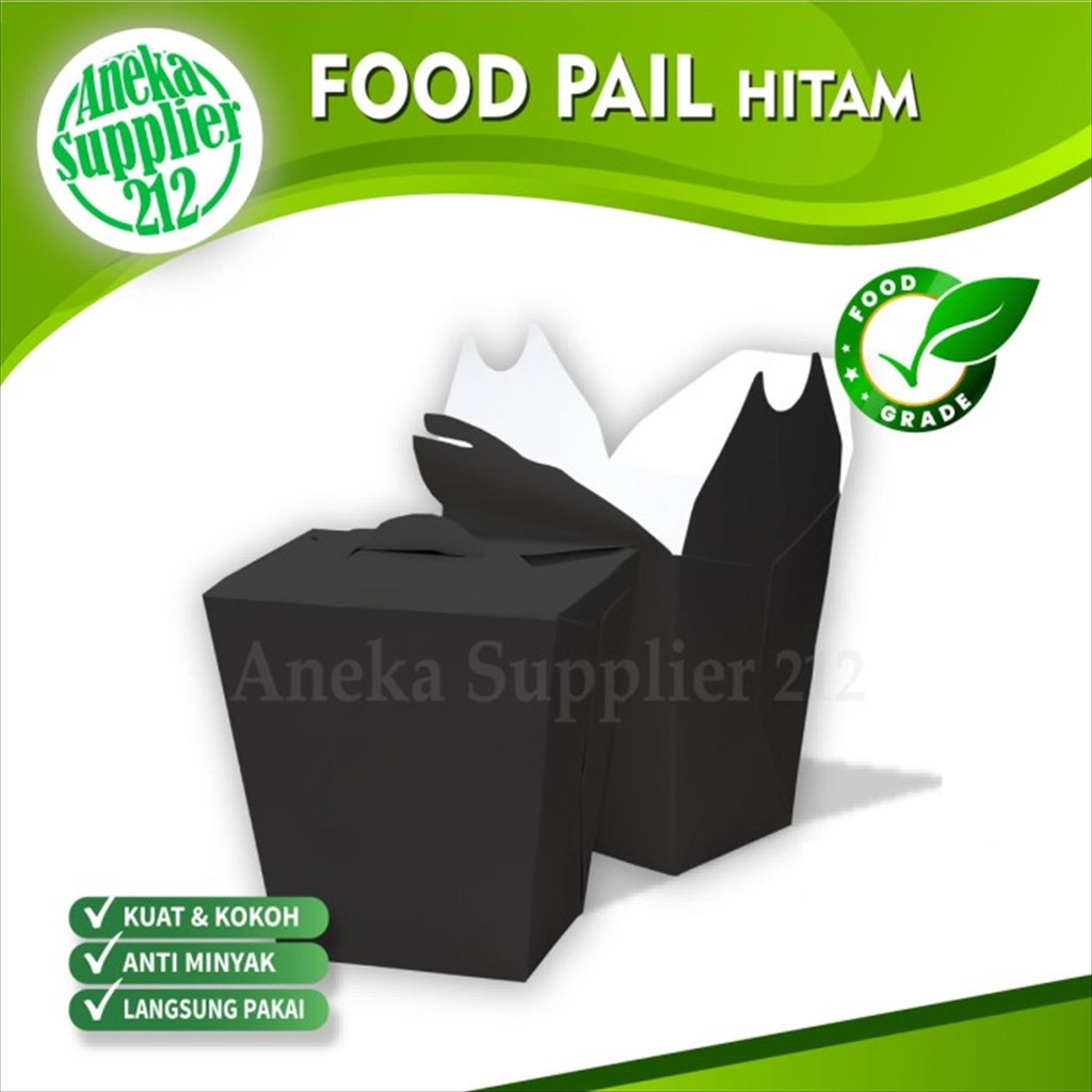 Jual Food Pail - Food Pack - Box Pail - HITAM | Shopee Indonesia