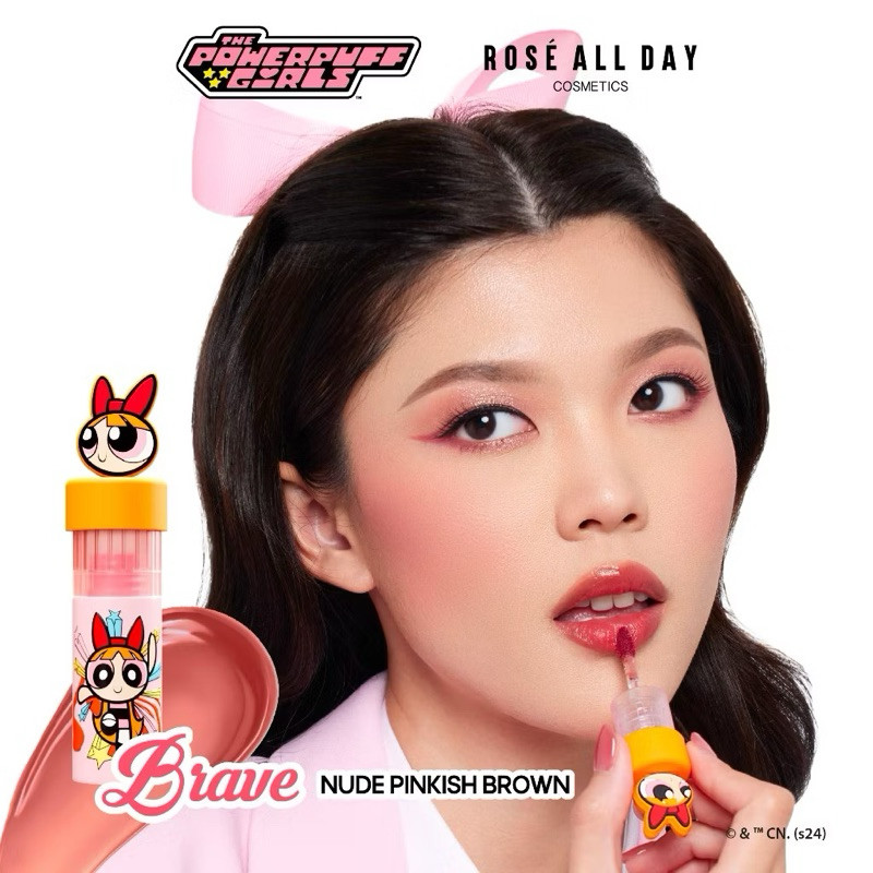 Jual Rose All Day Power Puff Girls Weightless Lasting Lip Tint Original | Rose All Day Lip Tint ...