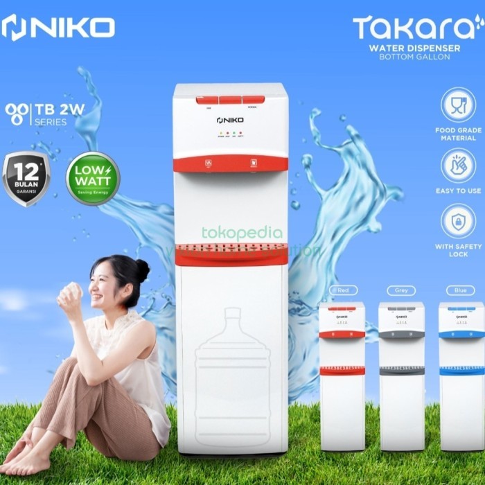 Jual NIKO Dispenser Galon Bawah 3 Kran TAKARA TB 2W | Shopee Indonesia