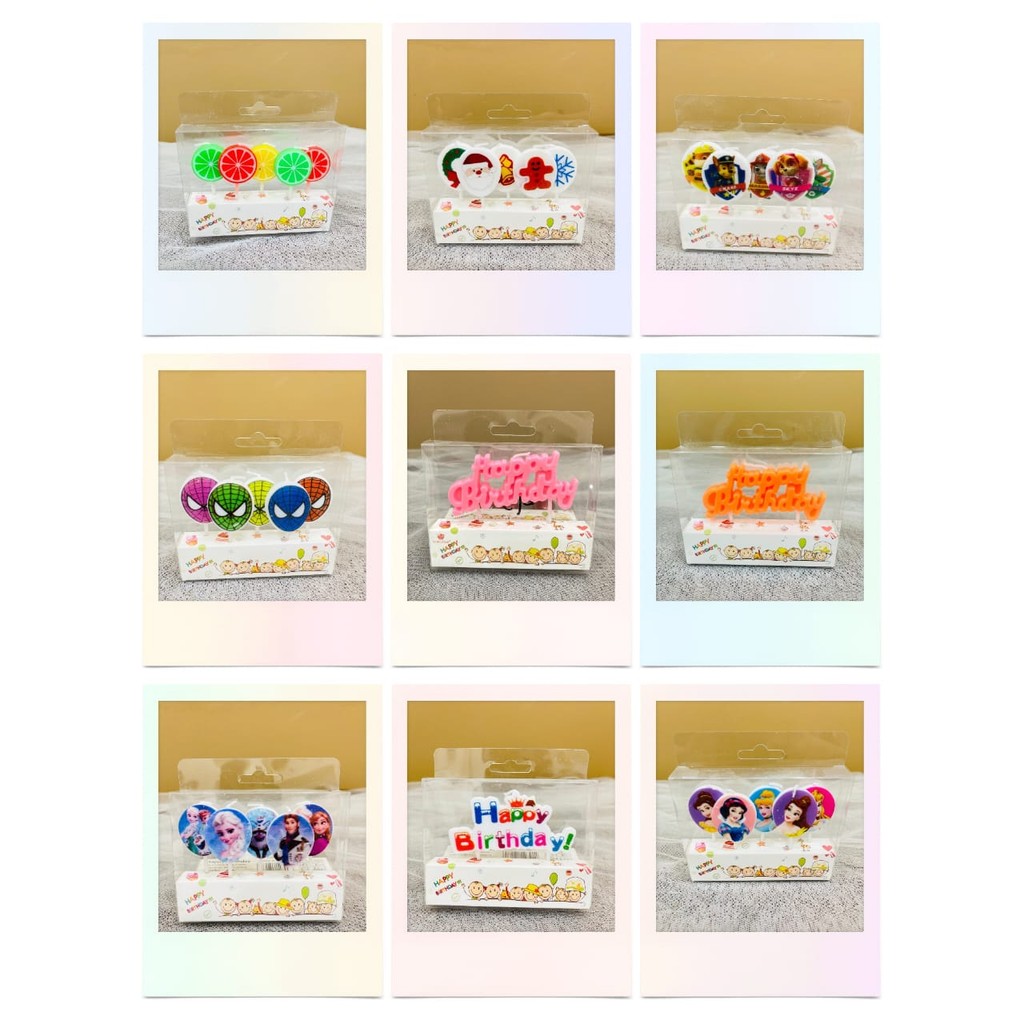 Jual LILIN ULANG TAHUN KARAKTER / LILIN ULANG TAHUN SPIRAL / LILIN ...