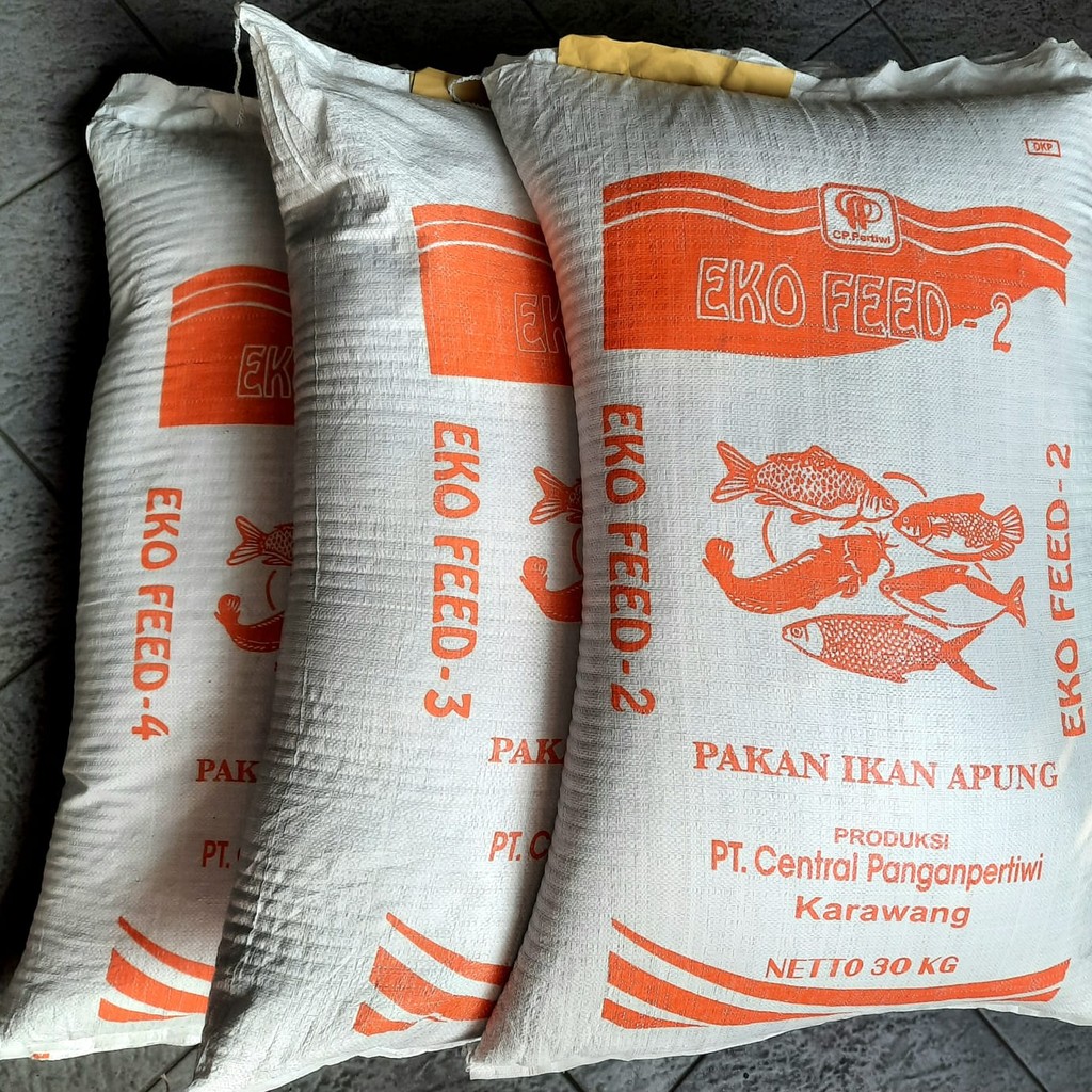 Jual Pakan Ikan Berprotein 1kg Pelet Eko Feed 2/3/4 Untuk Ikan Bandeng ...