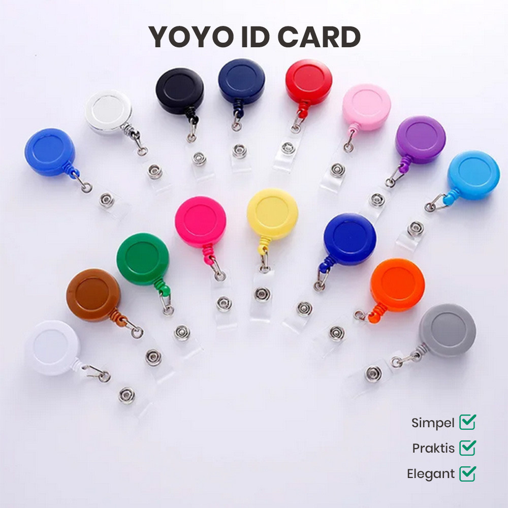 Jual GANTUNGAN YOYO ID CARD NAME TAG TALI YOYO TARIK UNTUK ID CARD ...