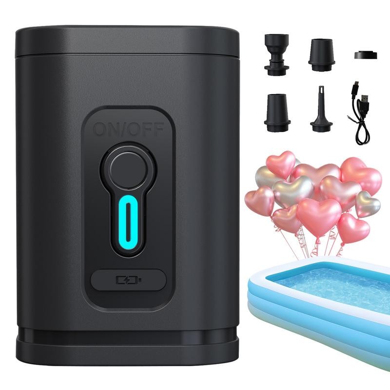 Jual Electric Air Pump Inflator Battery Rechargeable Air Compressor ...