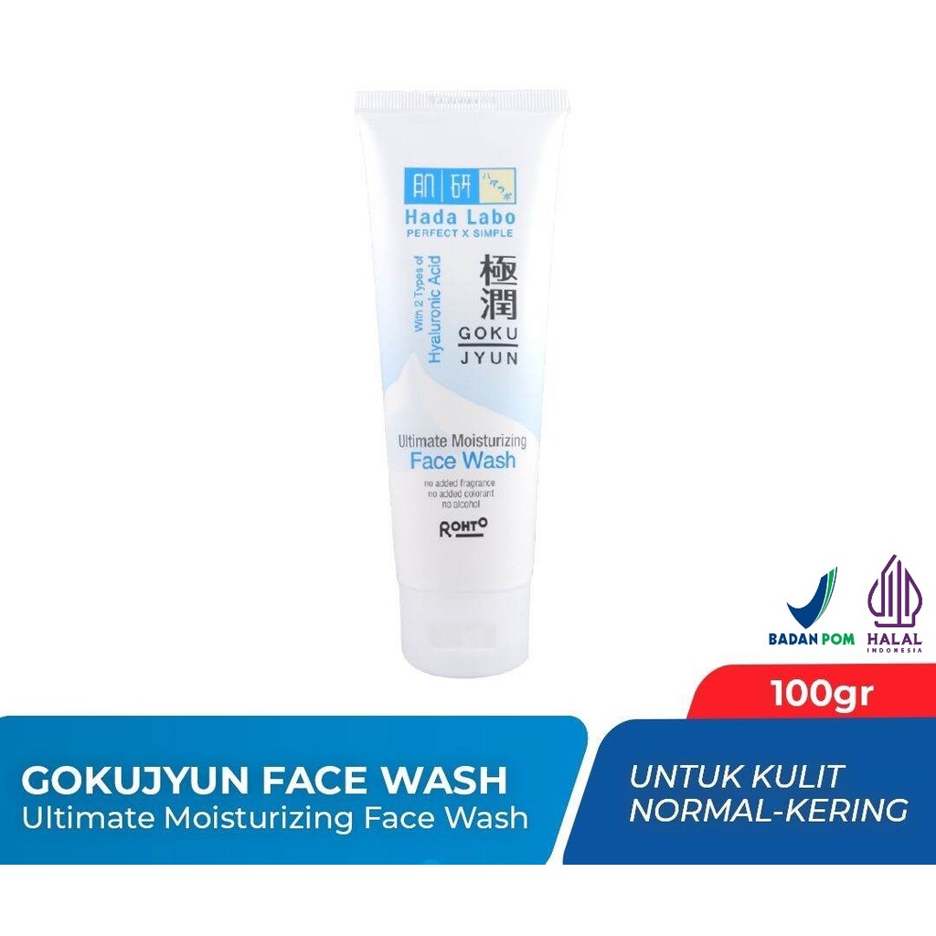 Jual HADA LABO Gokujyun Ultimate Moisturizing Face Wash 100gr - Sabun ...