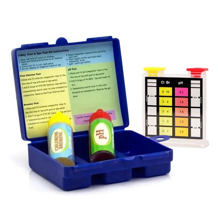 Jual Alat Test Kit Tester Kolam Renang pH Kaporit Cl Chlorine Bromine ...