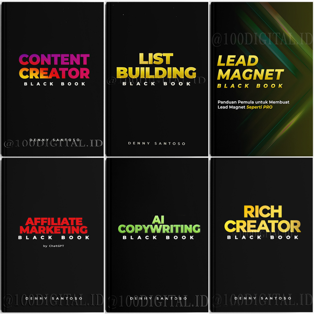 Jual (Bundle) Black Book : Ai Copywriting, Rich Creator, AffiIiate ...