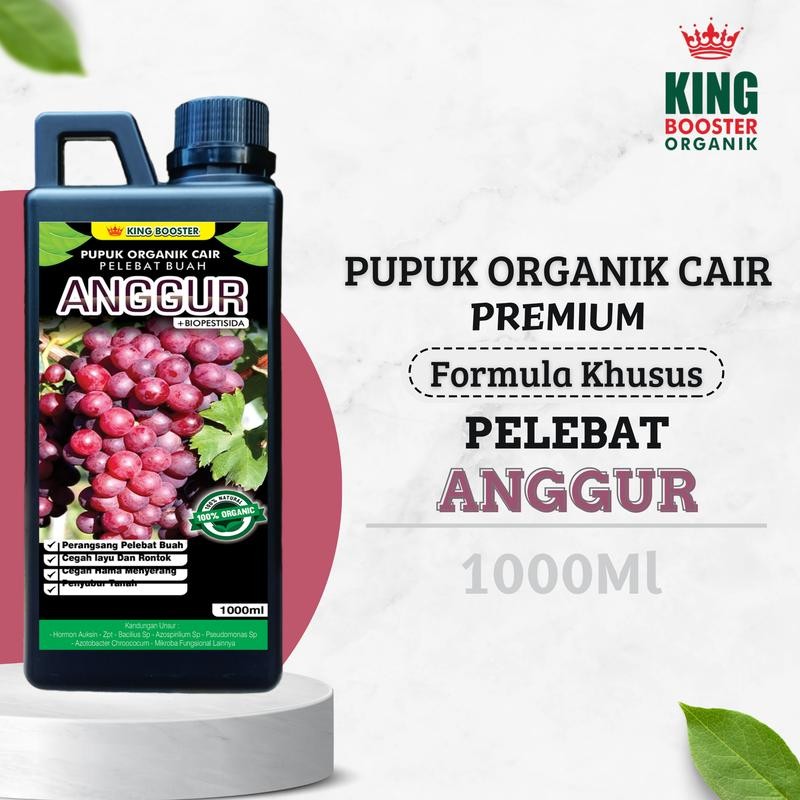 Jual Pupuk Booster Cair Anggur 1 liter | Pupuk Organik Cair Anggur | Pupuk Anggur | Shopee Indonesia