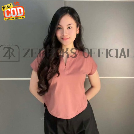 Jual ZEEROKS.ID Baju Wanita Crop Wangki Kaos Cewek Bahan Cotton Combad ...