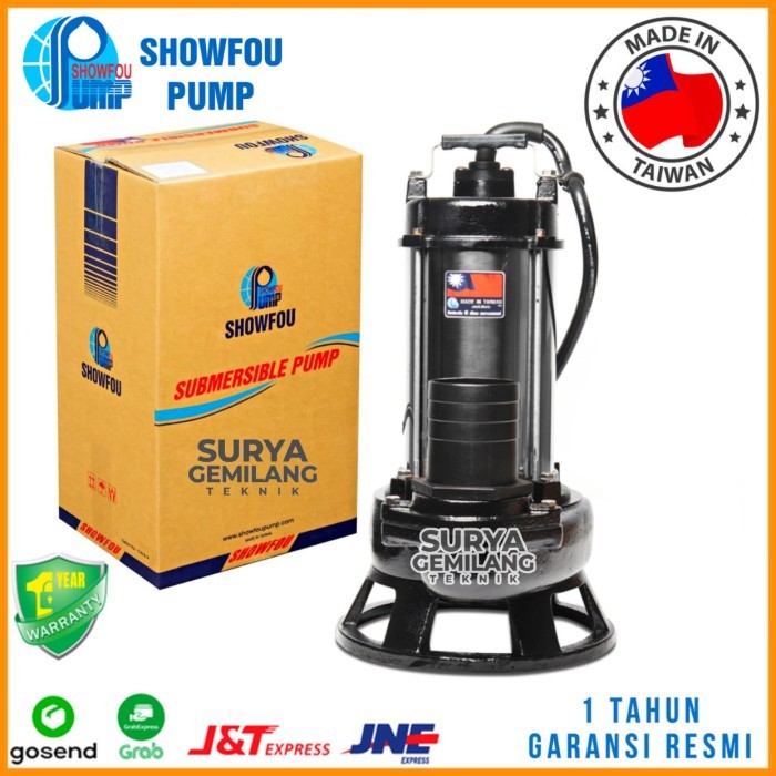 Jual Pompa Celup Air Kotor Limbah Showfou SS 232N Submersible Pompa ...