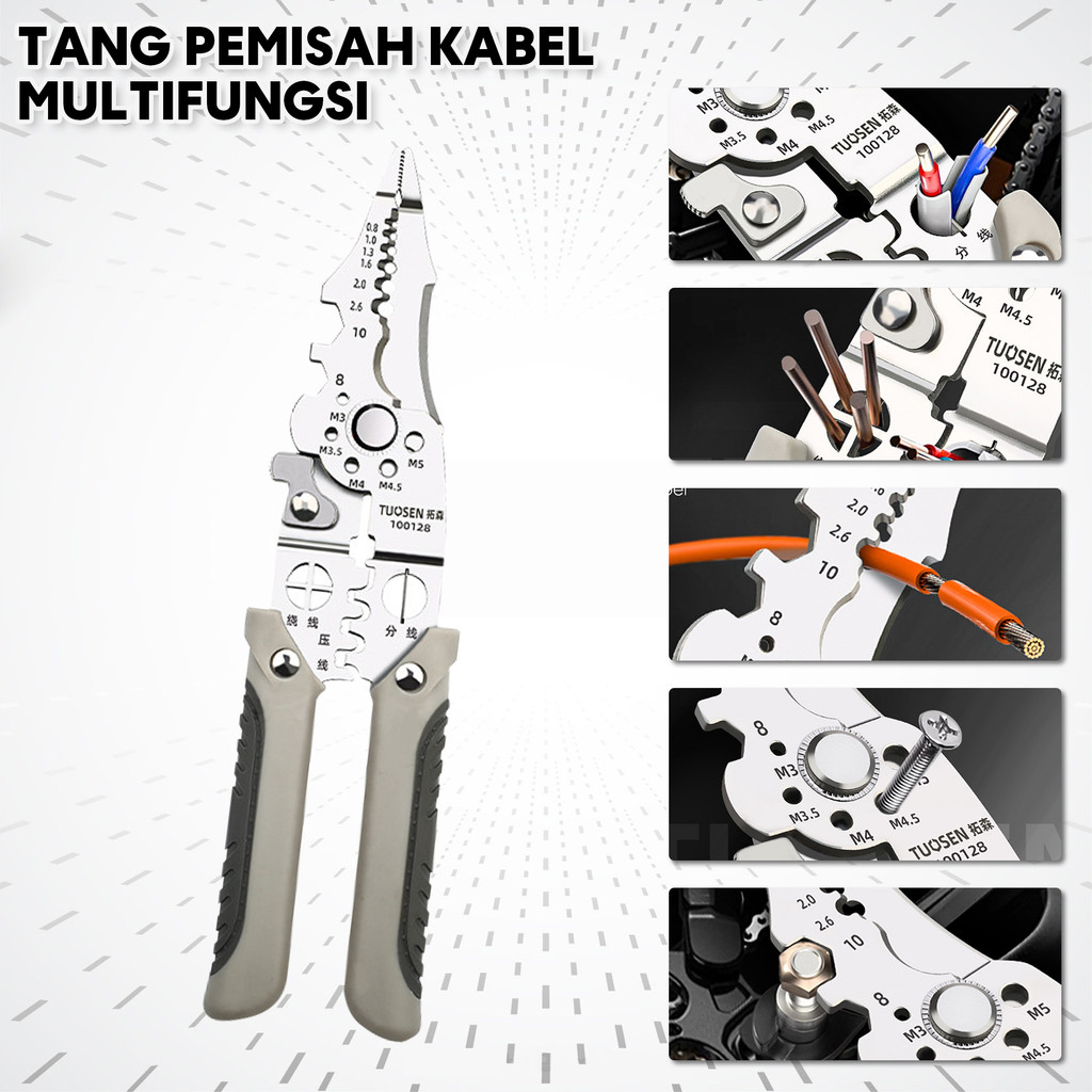 Jual PROAMAN Tang Kabel Multifungsi - Alat Kabel Listrik, Tang Potong ...
