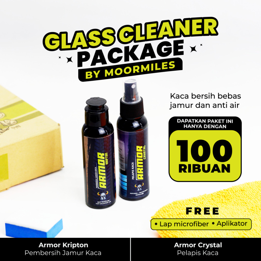Jual PAKET GLASS CLEANER BY MOORMILES I KACA BERSIH BEBAS JAMUR DAN ...