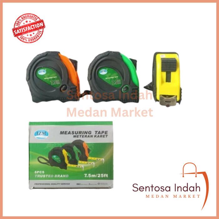 Jual Meteran Tarik Karet / Measuring Tape Izumi 7,5 Meter | Shopee ...