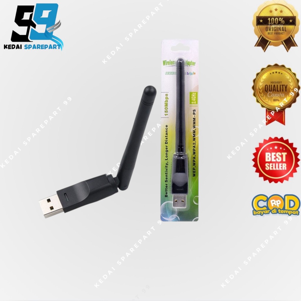 Jual USB WIFI DONGLE SET TOP BOX STB ANTENA PC LAPTOP MT7601 | Shopee Indonesia
