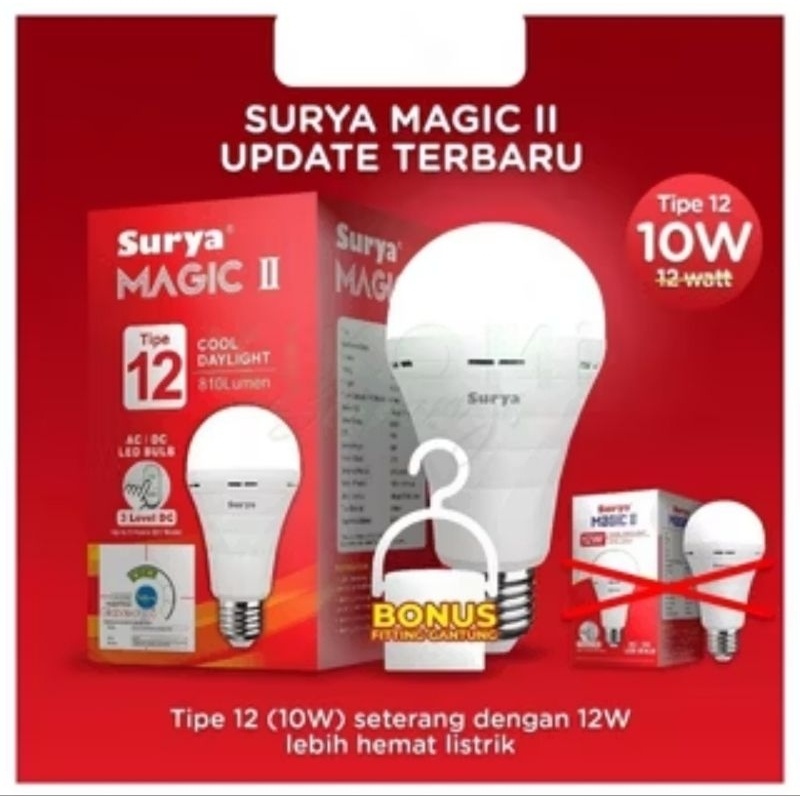 Jual Lampu LED Emergency Surya 12 Watt | Shopee Indonesia