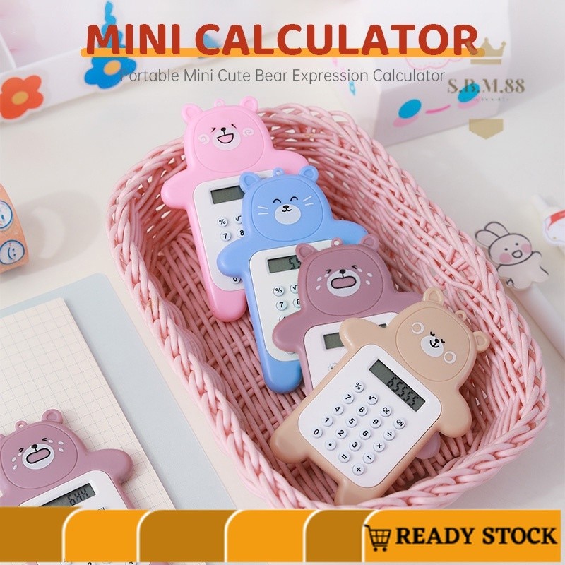 Jual SM88-J407-Kalkulator Mini 8 Digit Portable Lucu Motif Beruang ...