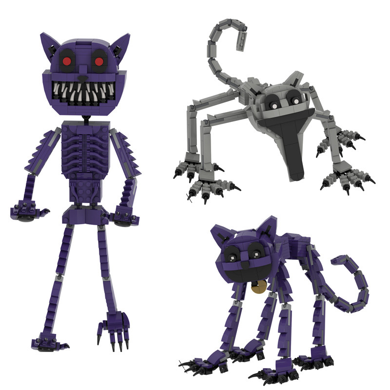 Jual New Smiling Critters Building Blocks Poppy 3 Catnap kuromi Block ...