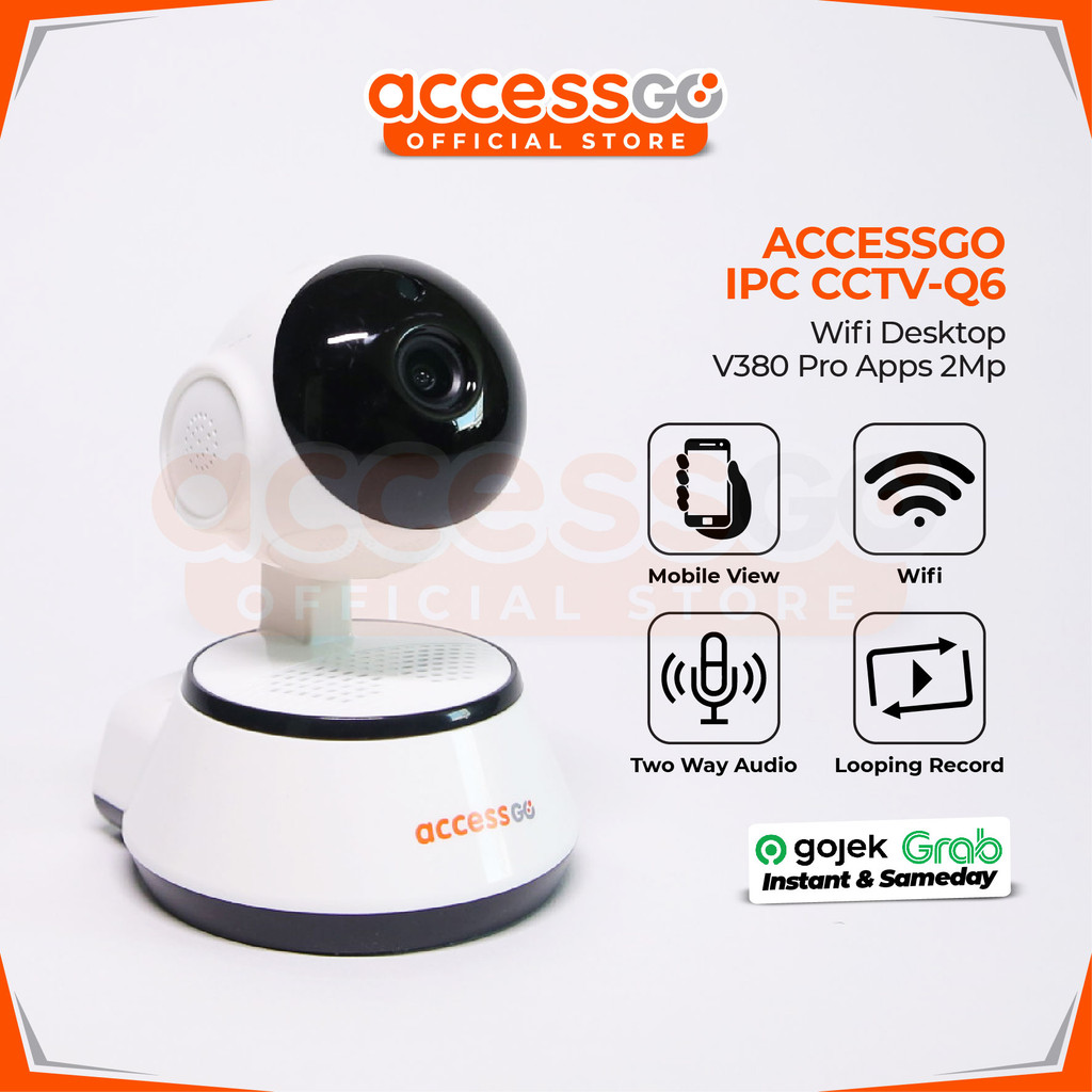 Jual AccessGo IP Camera Cctv Q6 Standard V380 | Shopee Indonesia