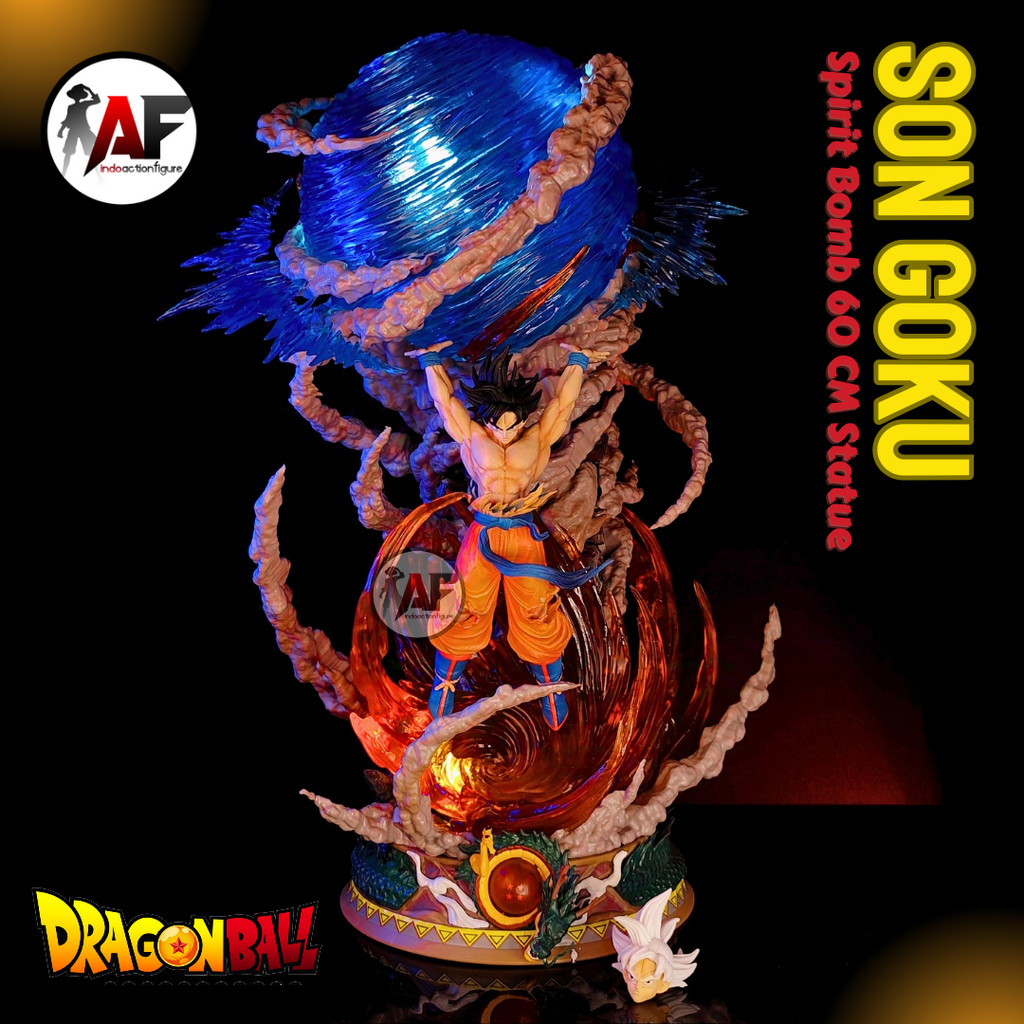 Jual Statue Dragon Ball Son Goku Spirit Bomb BIG 60cm Hunter Studio ...
