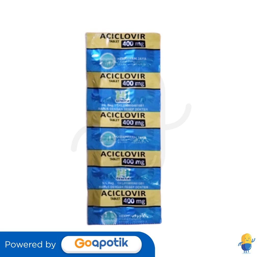 Jual Aciclovir Hexpharm 400 Mg Strip 10 Tablet | Shopee Indonesia