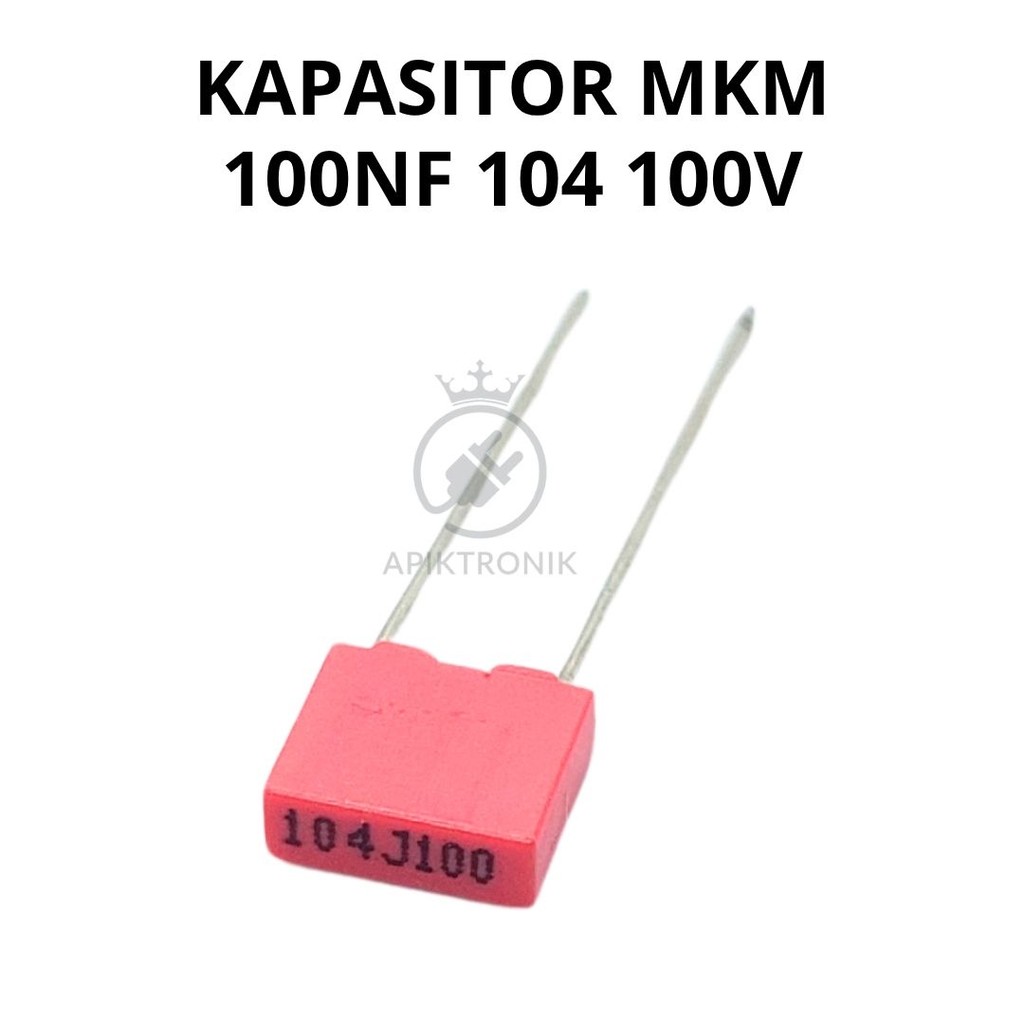 Jual Kapasitor MKM 100nF 100V Kode 104 - Untuk Tegangan Tinggi | Shopee Indonesia