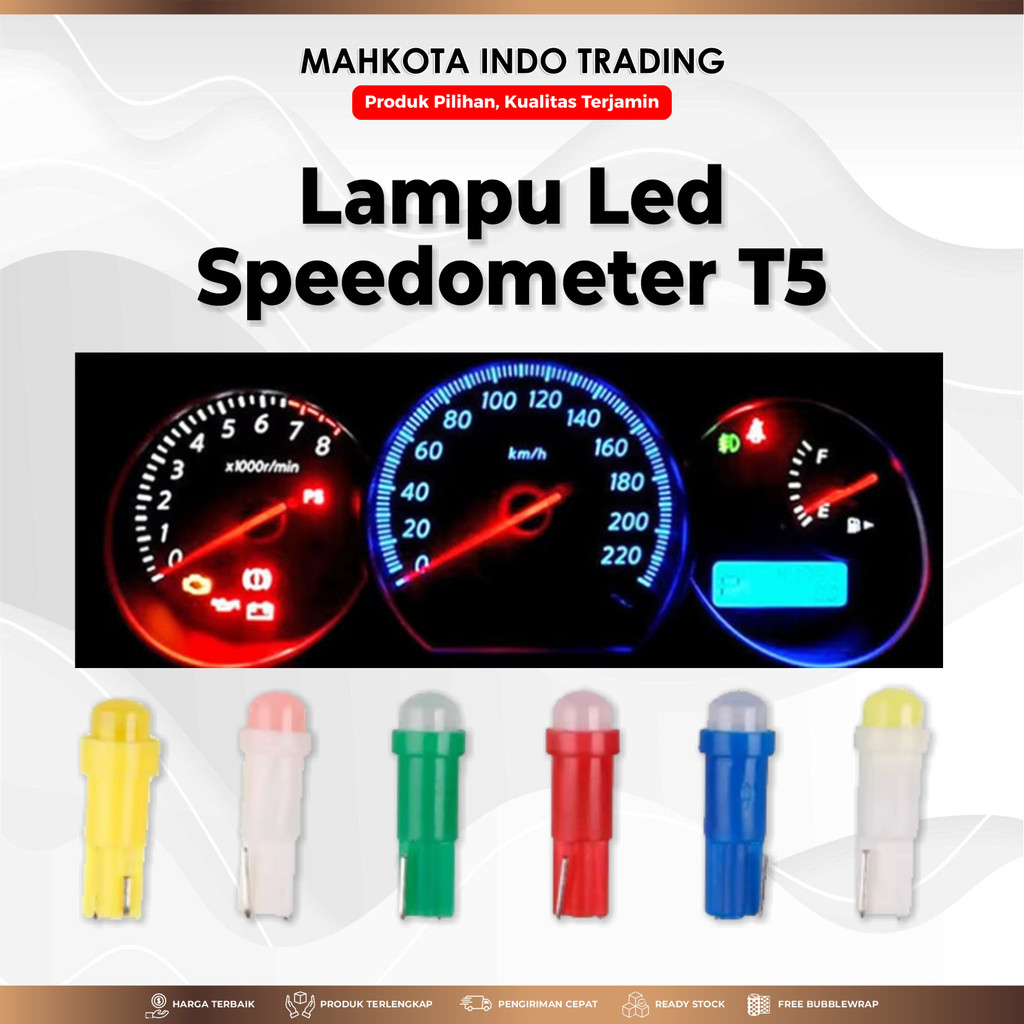 Jual Lampu Led T5 Speedometer Spidometer Variasi Motor Terang Universal ...