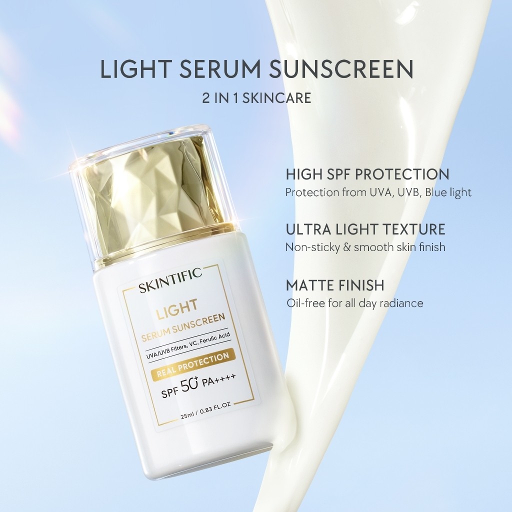 Jual SKINTIFIC - Light Serum Sunscreen SPF 50 PA++++ ( 25 ml ...