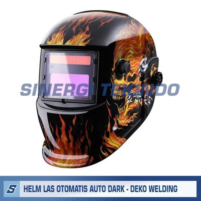 Jual Helm / Topeng / Kedok Las Otomatis Auto Dark Motif - DEKO Welding ...
