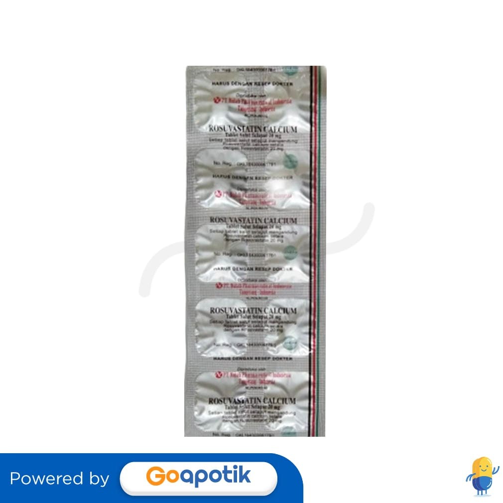 Jual Rosuvastatin Nulab 20 Mg Strip 10 Tablet | Shopee Indonesia