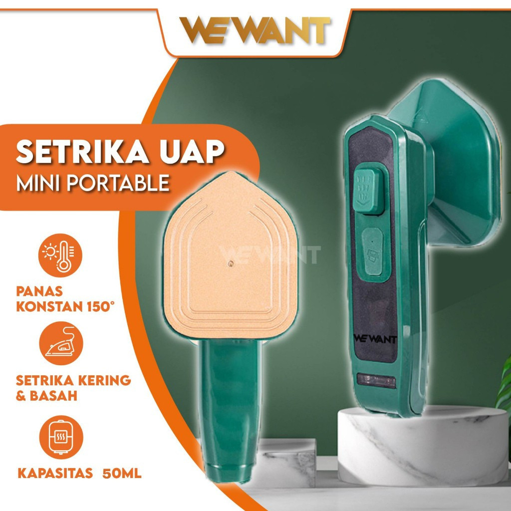 Jual WEWANT Setrika Mini Portable Low Watt 33W 50mL Minimalis Semprotan ...