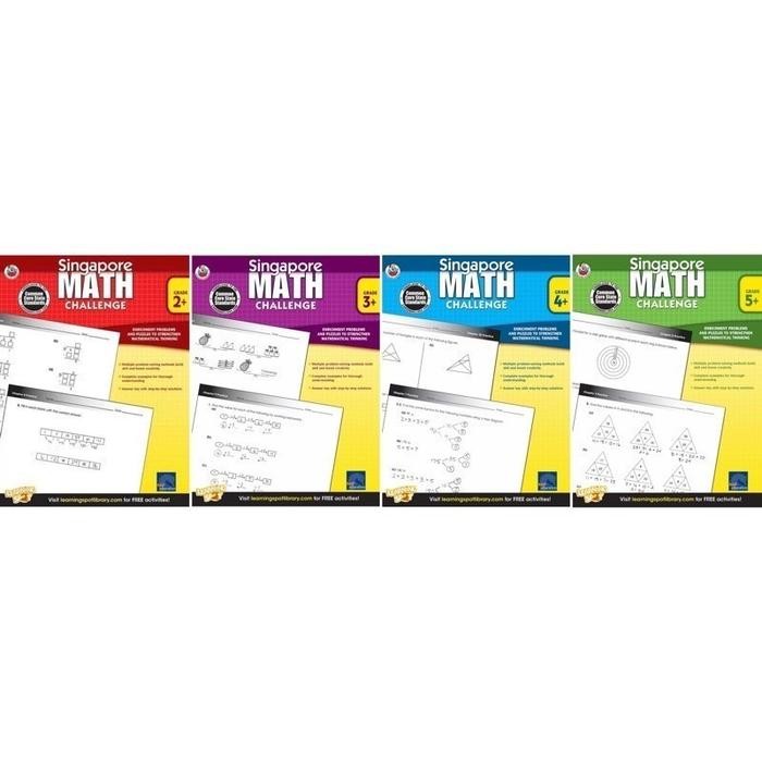 Jual BUKU CETAK Singapore MATH Challenge & Word Problems Grades ...