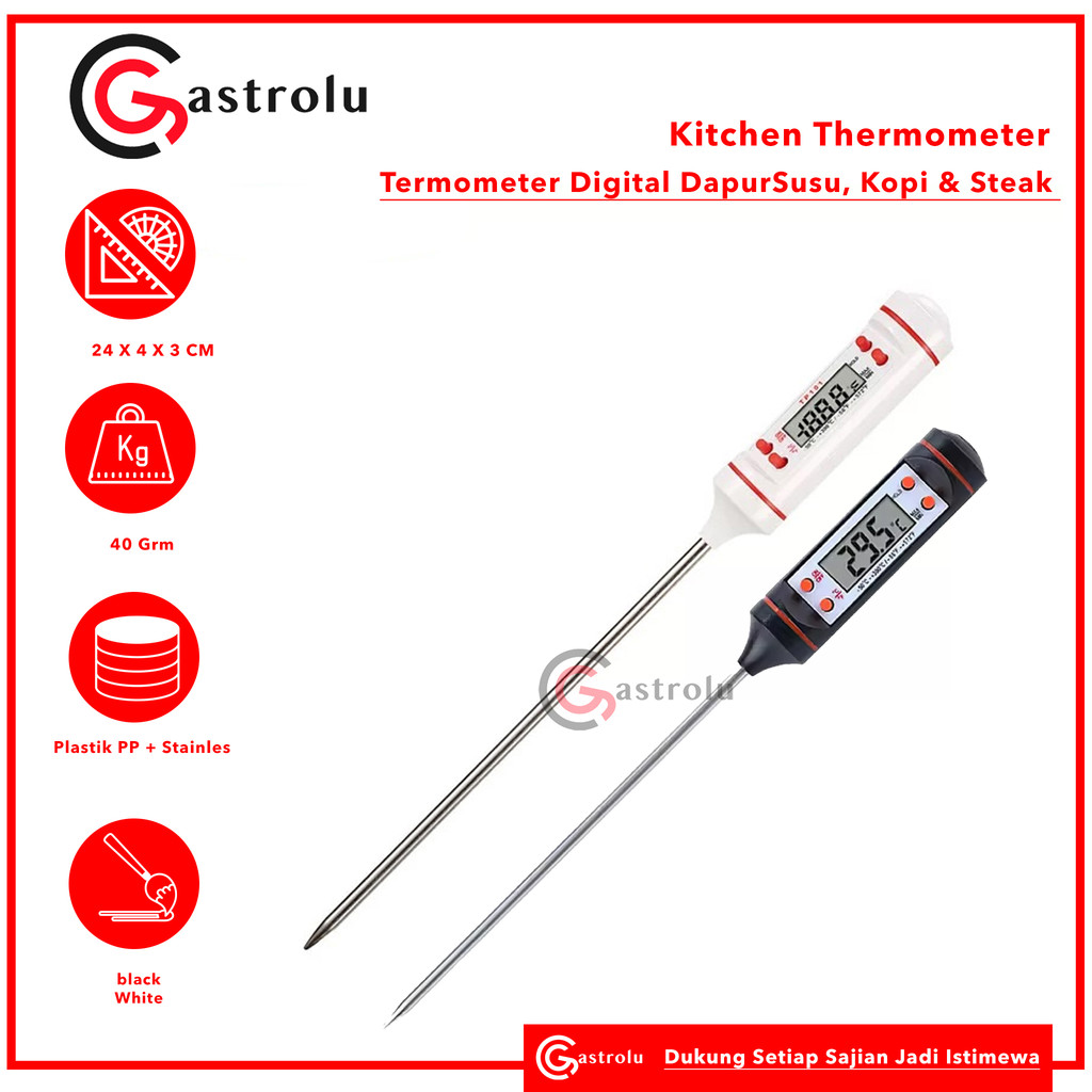Jual Termometer Digital Dapur – Kitchen Thermometer untuk Masakan, Susu ...
