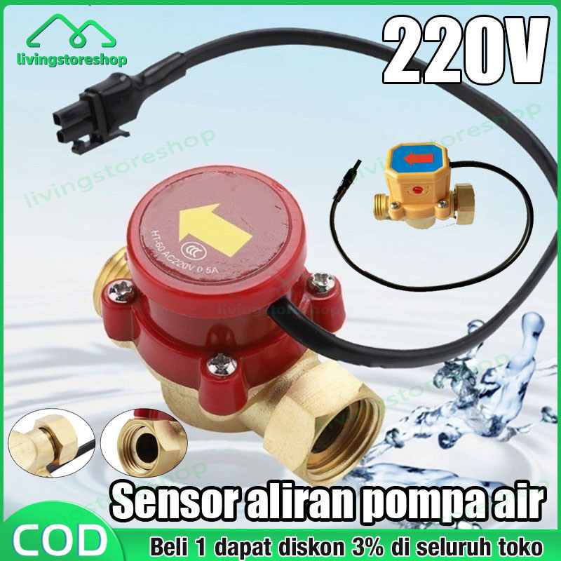 Jual Saklar Otomatis Pompa Booster Dorong / Water Flow Switch Ukuran 1/ ...