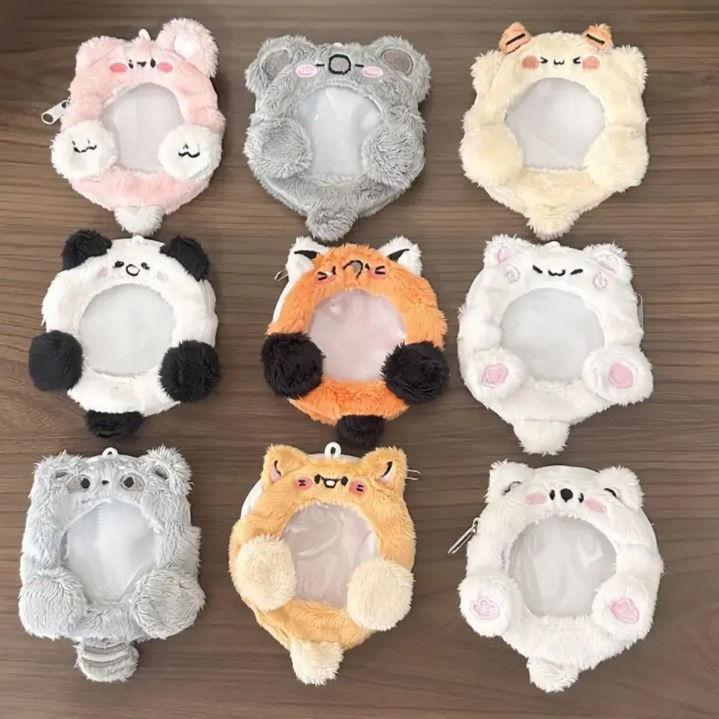 Jual Card Holder Boneka Bulu Bulat Cahol Lucu Photocard Lomocard Id ...