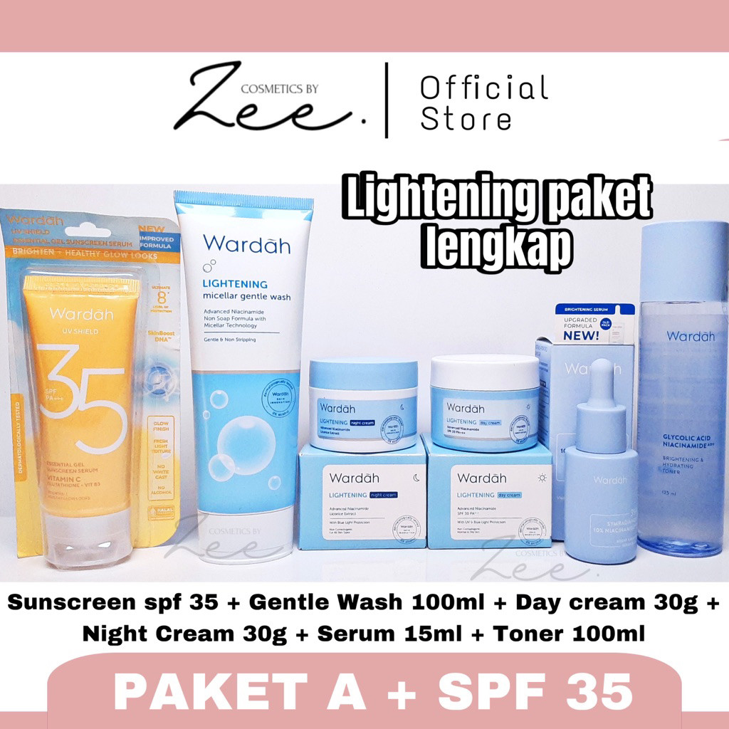 Jual Wardah Lightening Paket Lengkap | Wardah Lightening Series ...