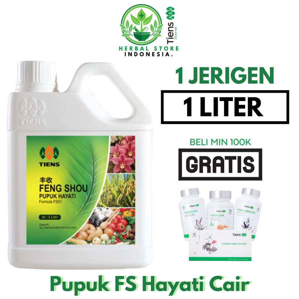Jual TIENS FENG SHOU PUPUK HAYATI CAIR ORIGINAL SEGEL 1 LITER | Shopee ...
