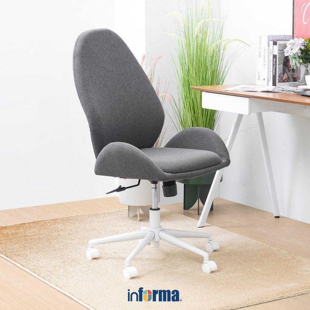 Jual Informa Zarina Kursi Kantor - Abu-Abu Tempat Duduk Kerja Dengan ...
