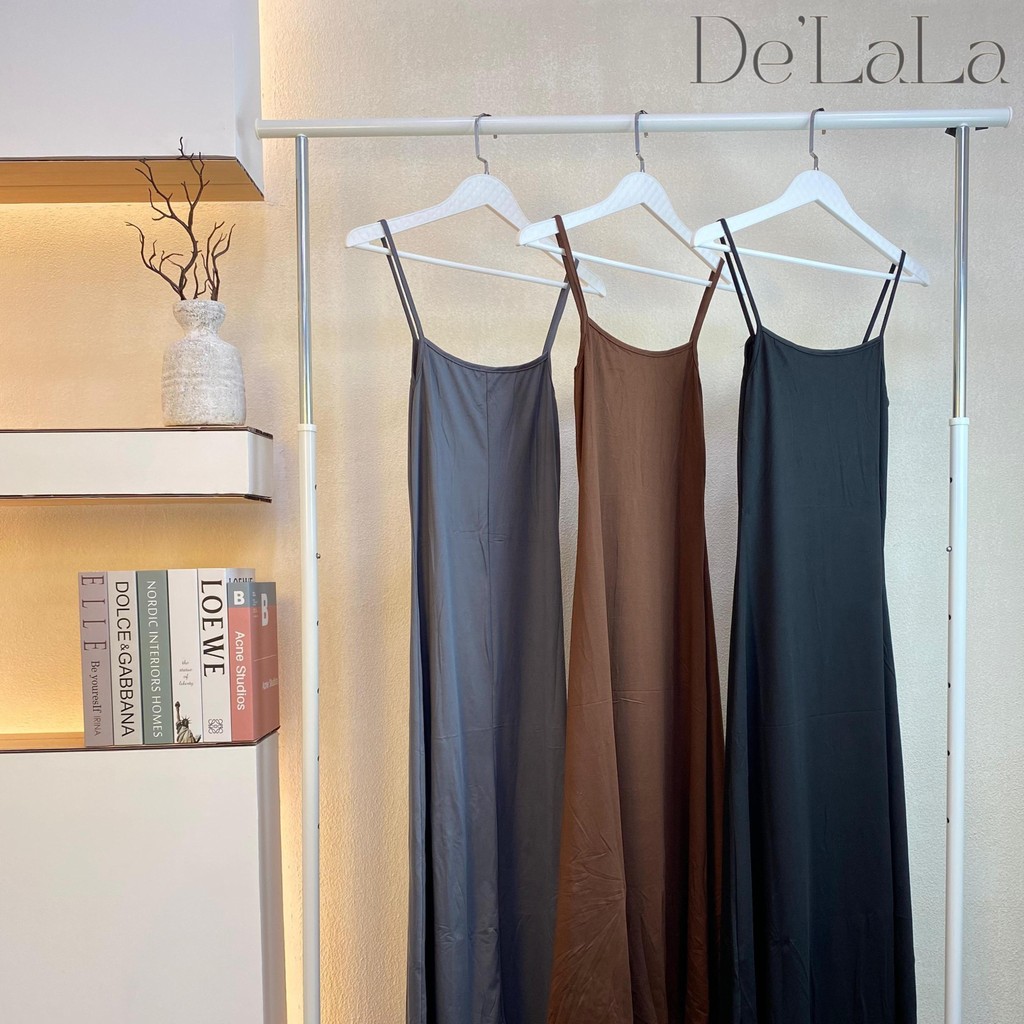 Jual De'LaLa - LISA DRESS / Dress Panjang Wanita Tanpa Lengan / Daily ...