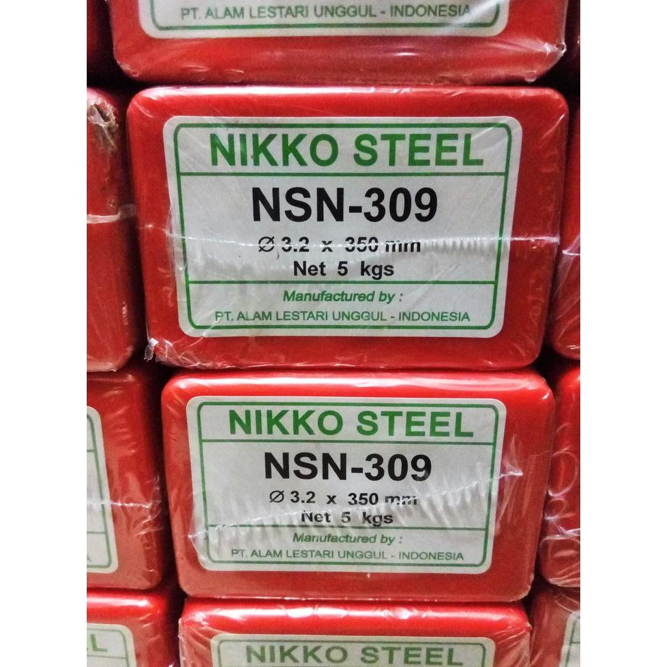 Jual Kawat las NIKKOSTEEL Stainless steel nsn 309 ukuran 3.2mm (1kg) | Shopee Indonesia