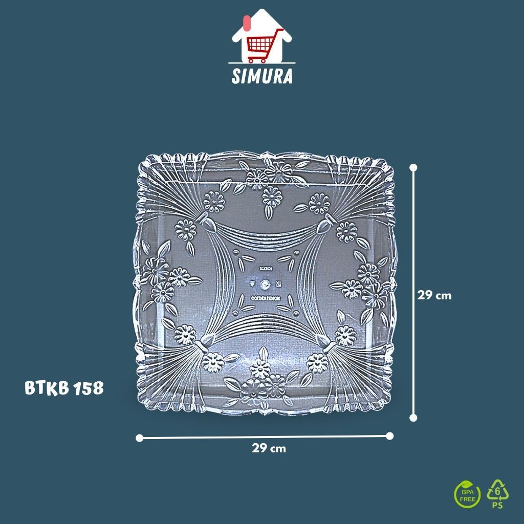 Jual 1PCS BAKI TRANSPARAN BESAR | BAKI KRISTAL | BAKI BESAR ( BTKB 158 ...