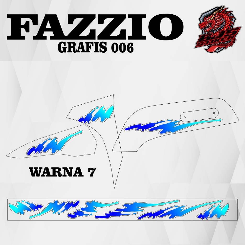 Jual Stiker Striping Yamaha Fazzio Grafis 6 - setiker stiker sticker lis variasi Yamaha Fazzio ...