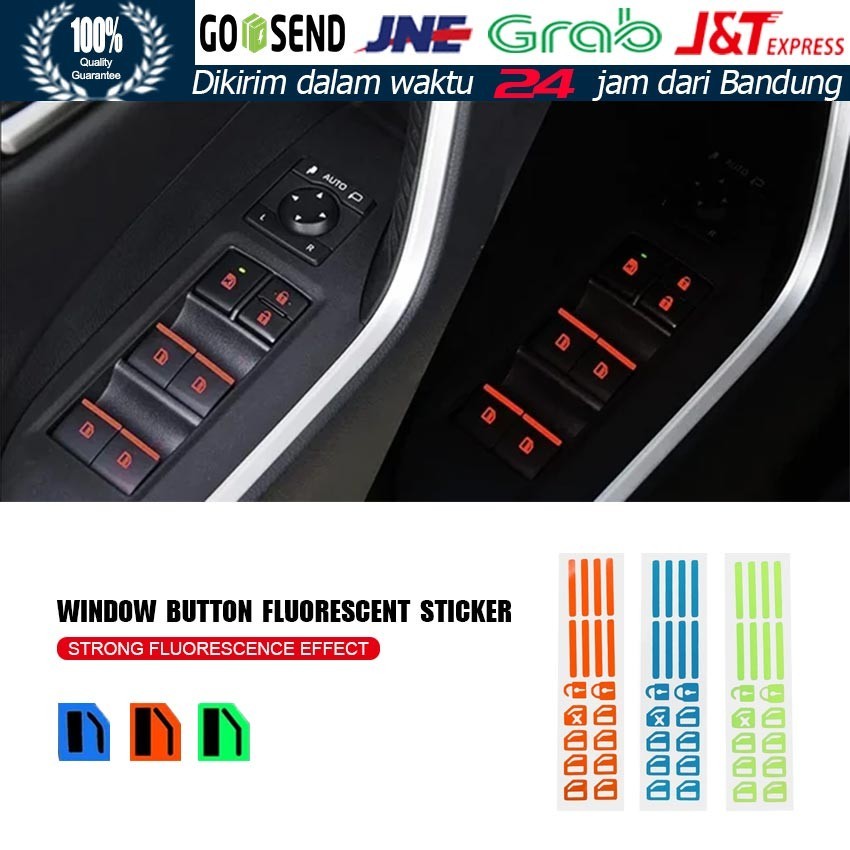 Jual Stiker Tombol Mobil/Sticker Lampu Interior Panel Laser Mobil/Car ...