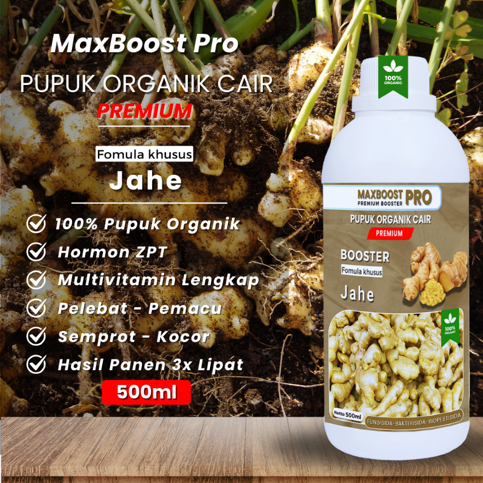 Jual Pupuk organik cair jahe, jahe merah, BOOSTER JAHE, maxboost ...